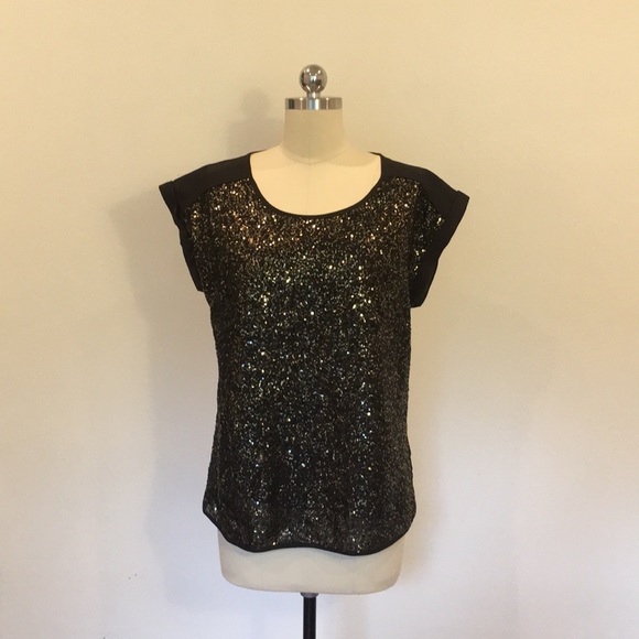 Express | Tops | Limited Express Sequin Tee Size Smallp | Poshmark